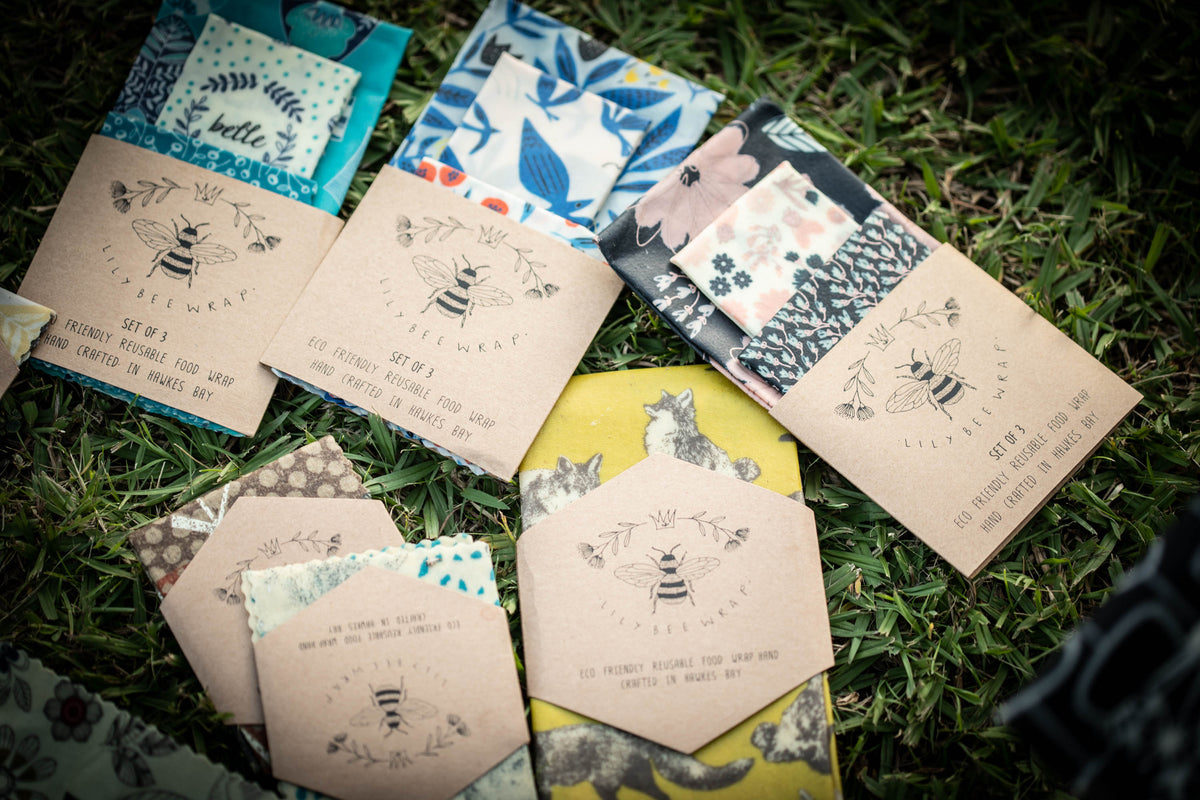 Eco food wraps sets of 3 |LilyBee Wrap|