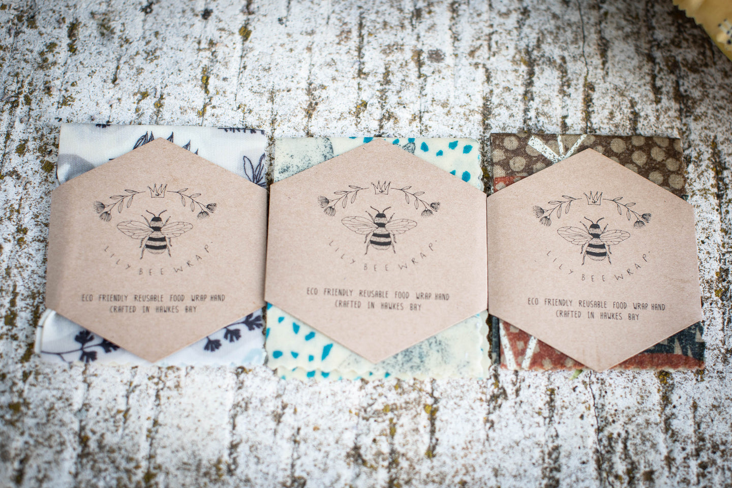 New Zealand-Made Beeswax Wraps Reusable Eco Food Wraps |LilyBee Wrap|