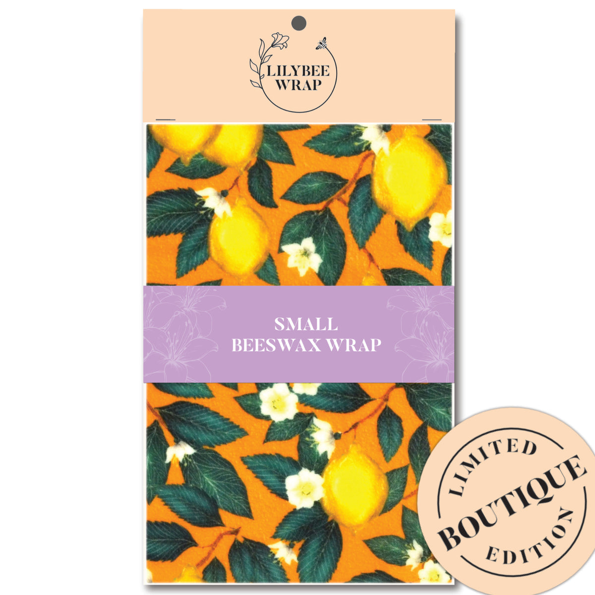 Lemon Squeeze - small beeswax wrap – LilyBee Wrap